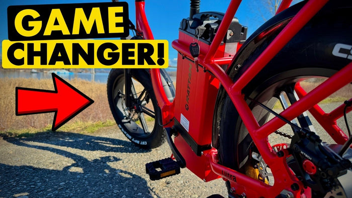 Rattan Foldable Ebikes 40.5AH Removable Battery 20" x 4.0 Fat Tire