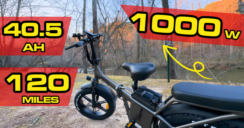Rattan Foldable Ebikes 40.5AH Removable Battery 20" x 4.0 Fat Tire
